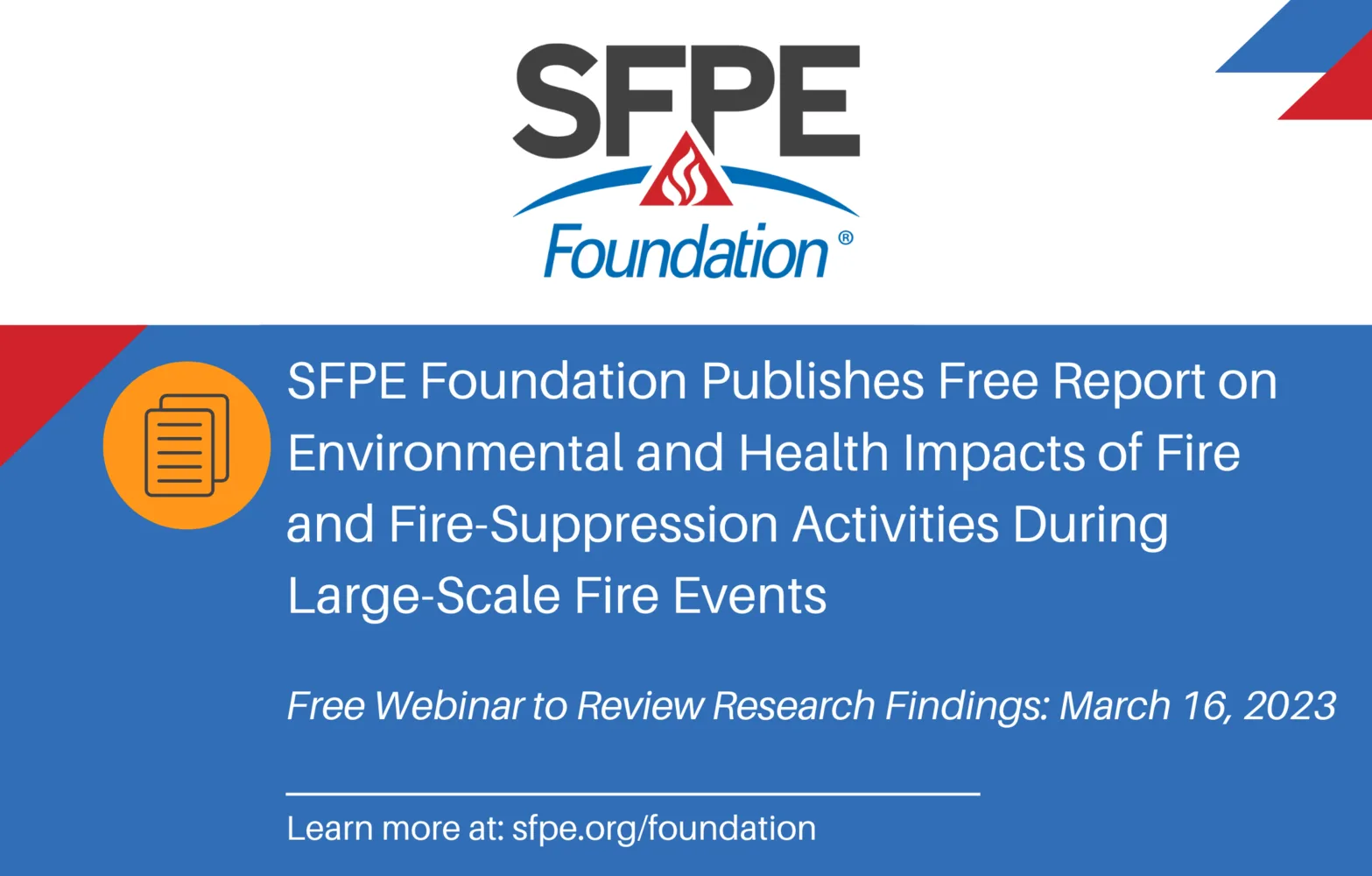 SFPE Foundation Publishes Report on Environmental and Health Impacts of ...